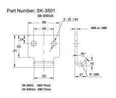 SK-3501 & SK-3501A , Latch Strikes
